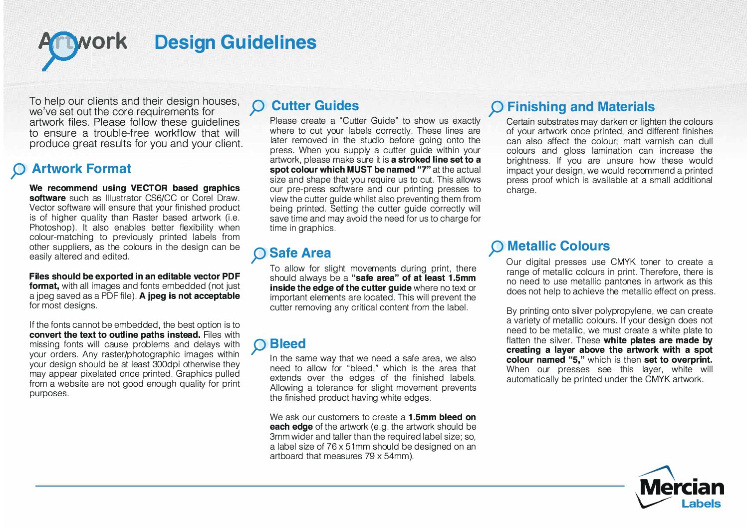 Policy Documents & Guides | Mercian Labels